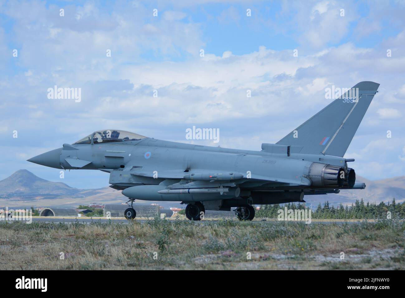 Royal Air Force (RAF) Eurofighter Typhoon aircraft performed NATO ...