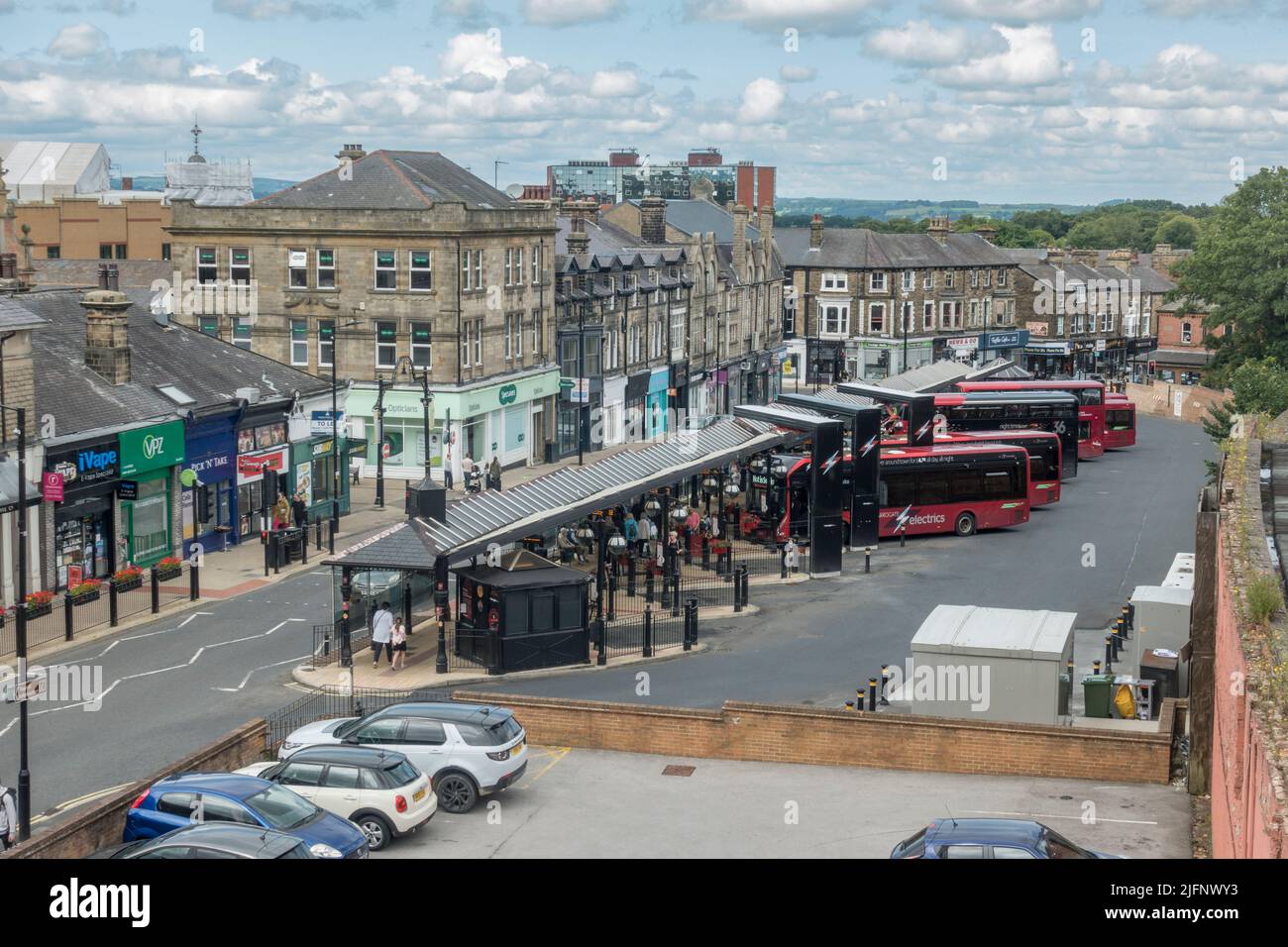 General view of Harrogate Bus Station, Harrogate, North Yorkshire, UK ...