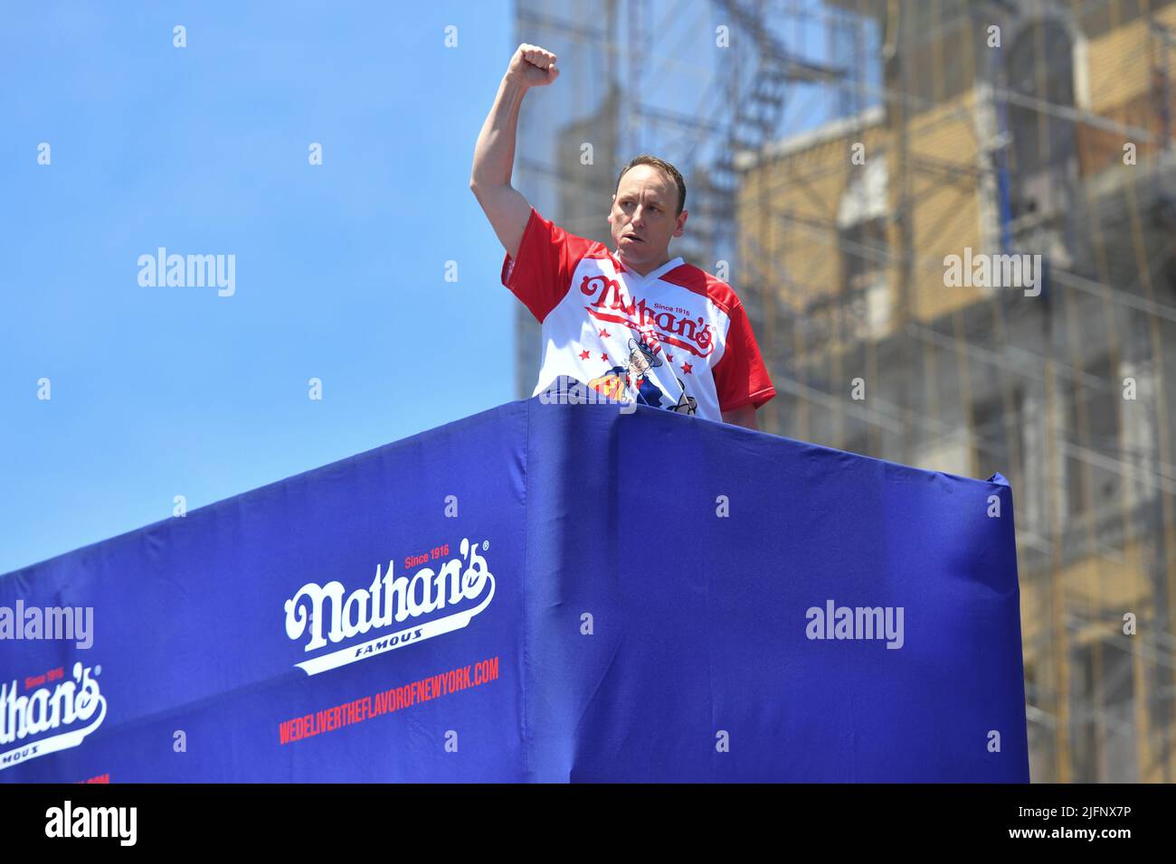 Professional competitive eater Joey Chestnut wins his 15th title eating ...