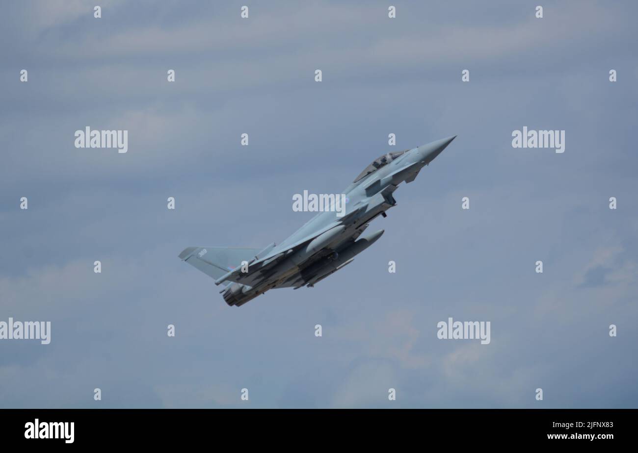 Royal Air Force (RAF) Eurofighter Typhoon aircraft performed NATO ...