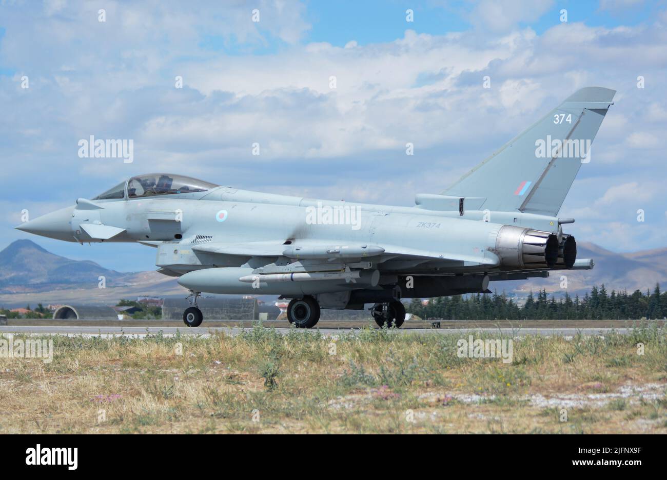 Royal Air Force (RAF) Eurofighter Typhoon aircraft performed NATO ...