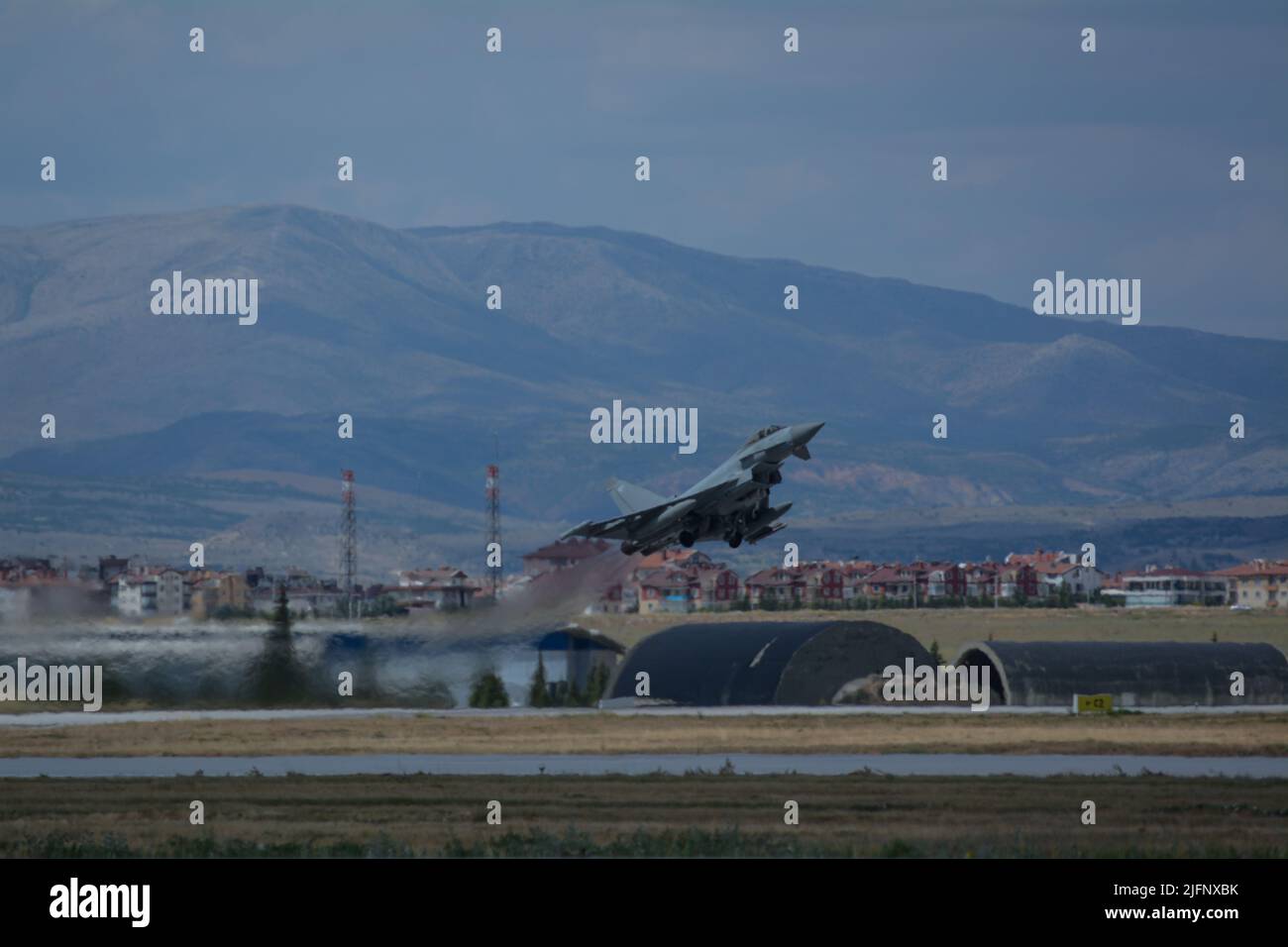 Royal Air Force (RAF) Eurofighter Typhoon aircraft performed NATO ...