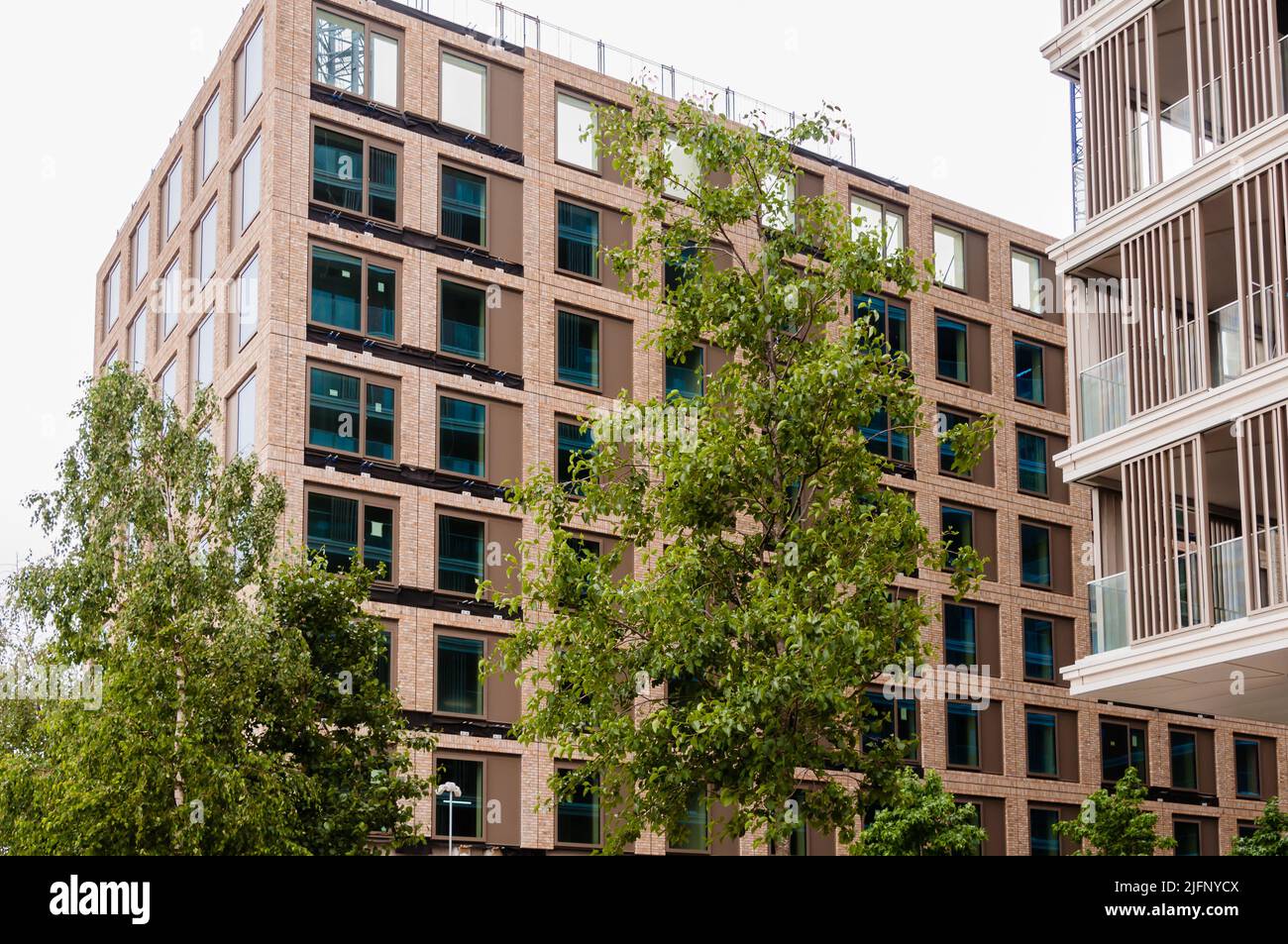 Riverscape Luxury new-build riverside apartments in Silvertown Stock ...