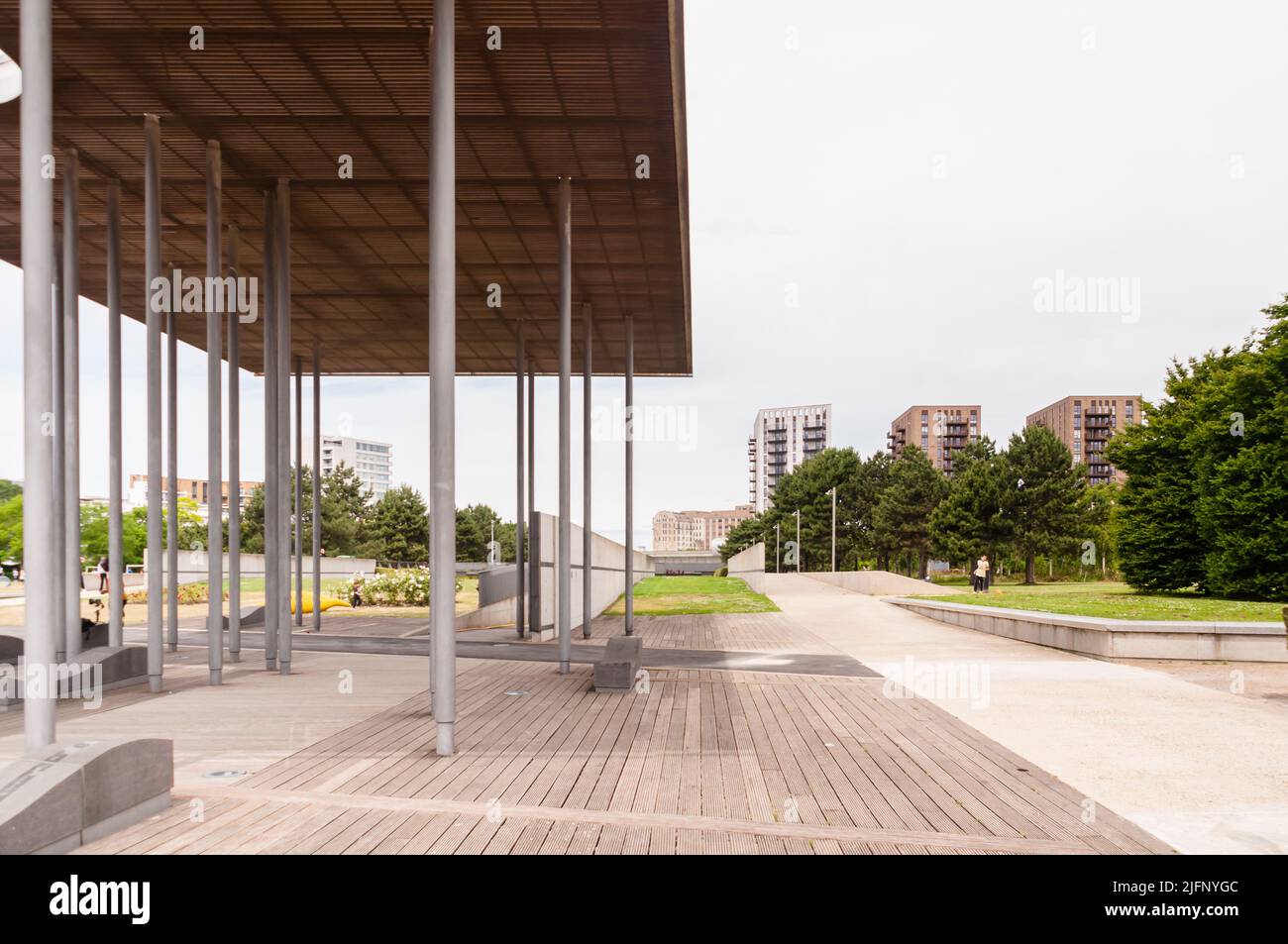 Thames Barrier Park Pavilio Stock Photo - Alamy