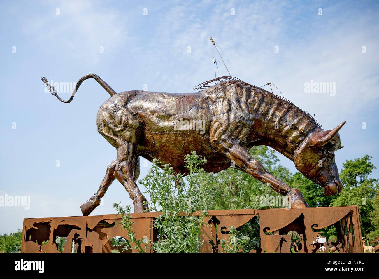 The British Ironwork Centre, Buffalo, Exhibit/Sculpture Stock Photo - Alamy