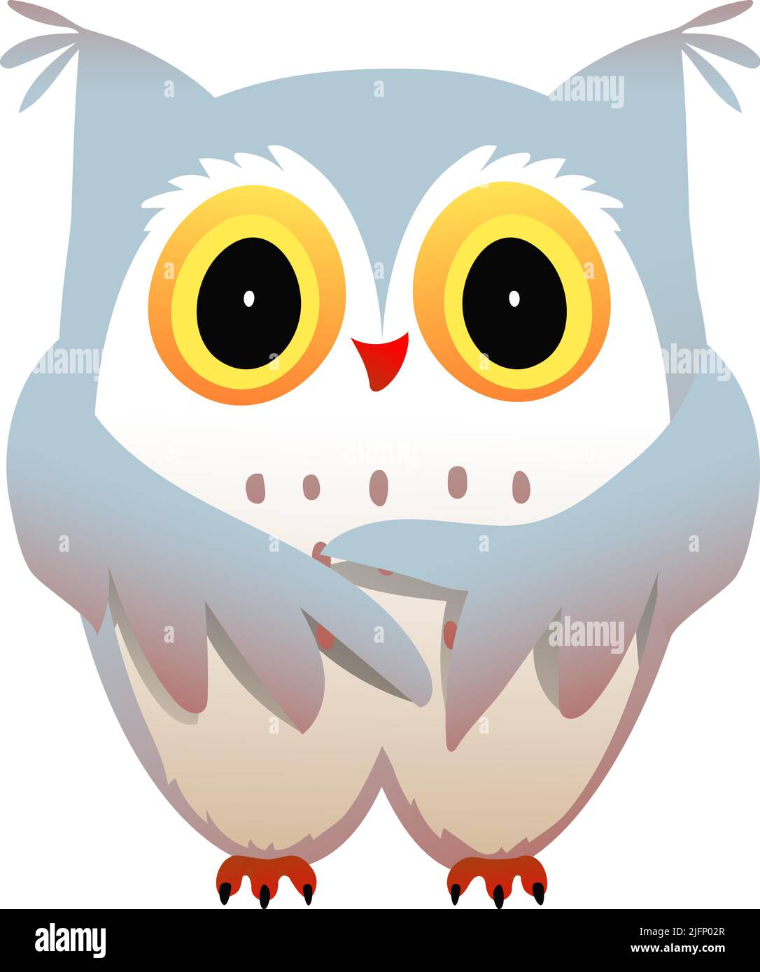 Cute Baby Owls Clip Art Baby Animal Owl Sleeping And Looking At Moon
