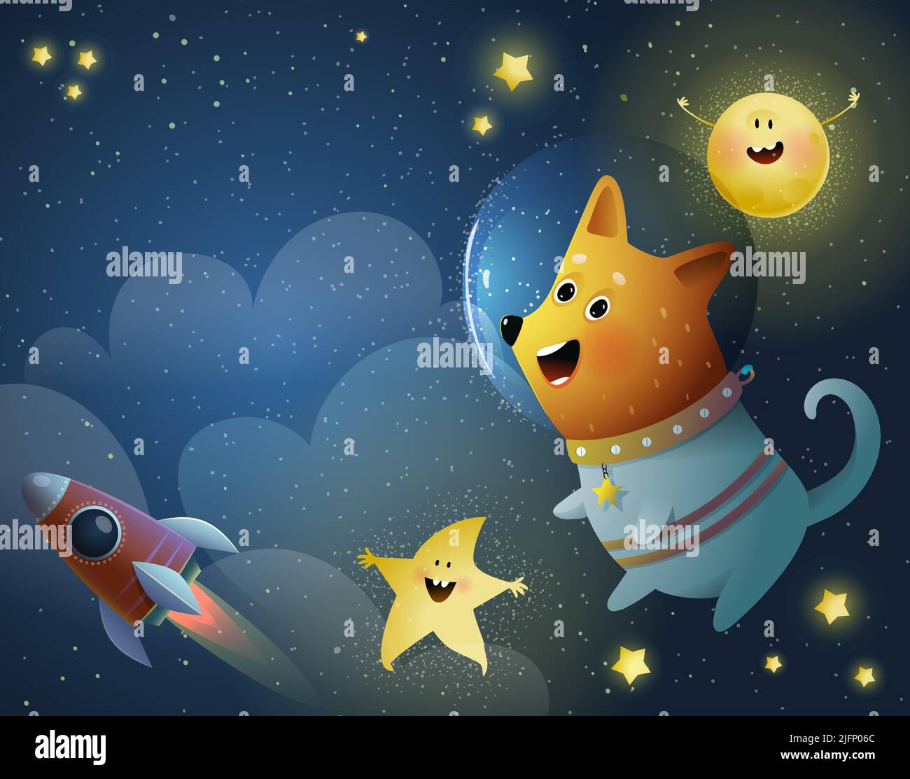 Flying dog Stock Vector Images - Alamy