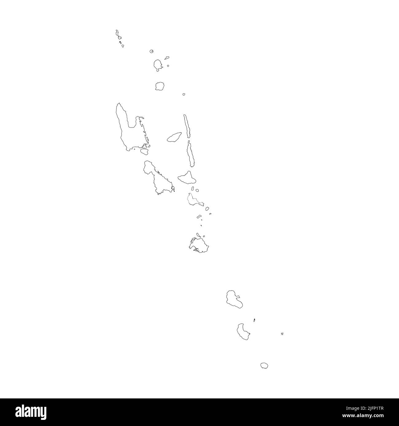 Vanuatu map design shape Cut Out Stock Images & Pictures - Alamy