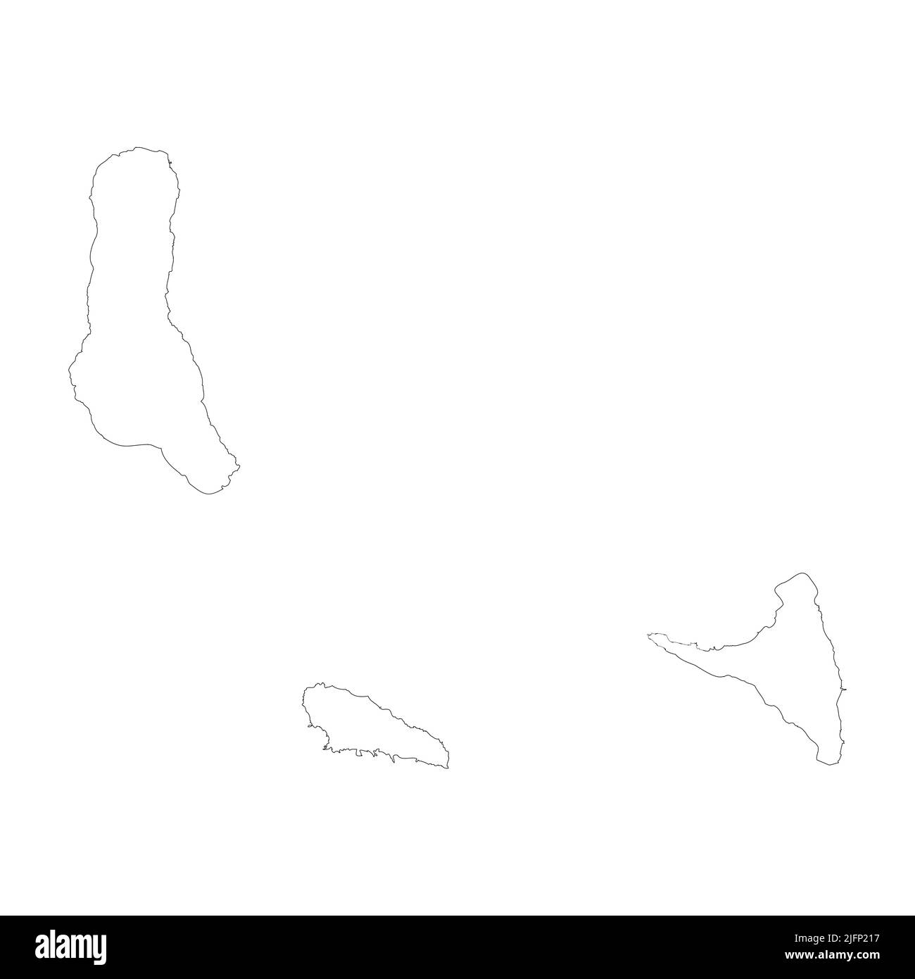 Comoros vector country map outline Stock Vector Image & Art - Alamy