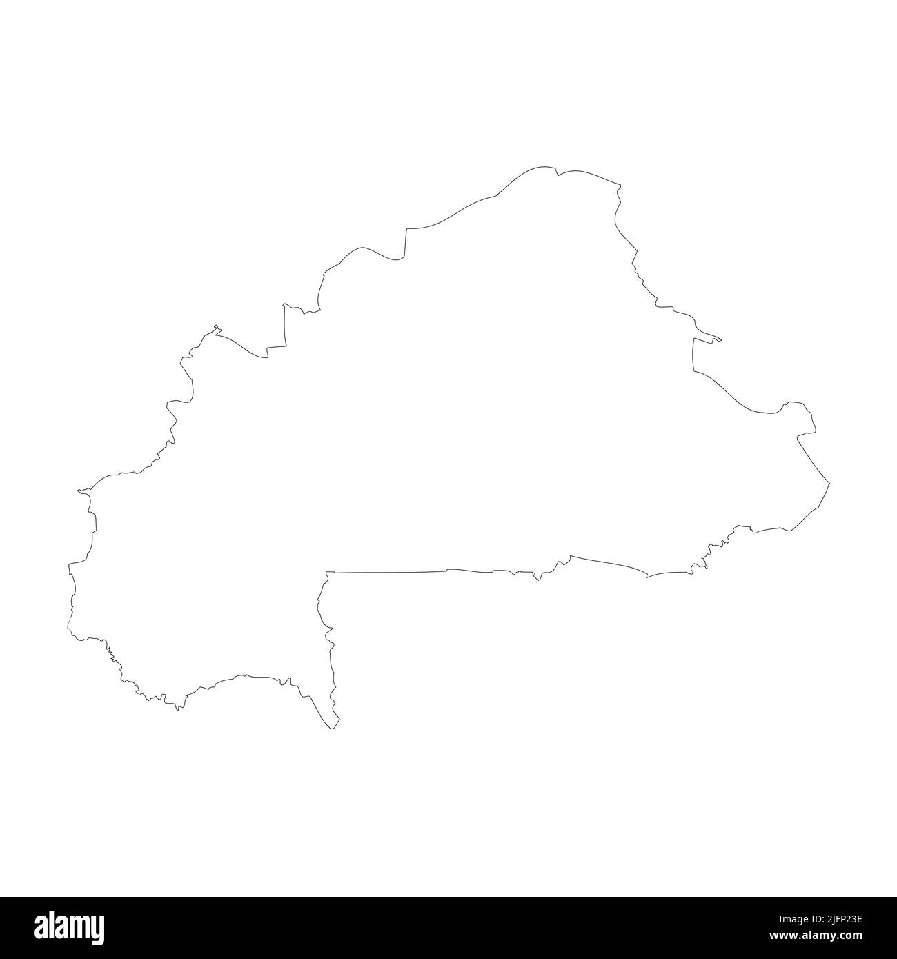 Burkina Faso vector country map outline Stock Vector Image & Art - Alamy