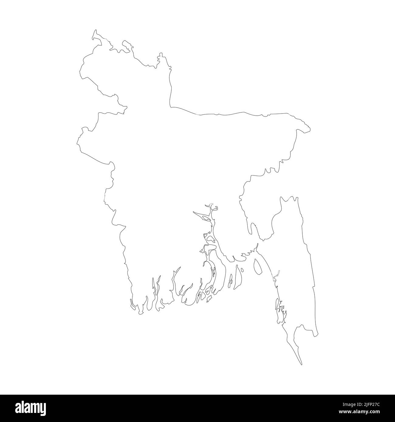 Bangladesh map vector Black and White Stock Photos & Images - Alamy
