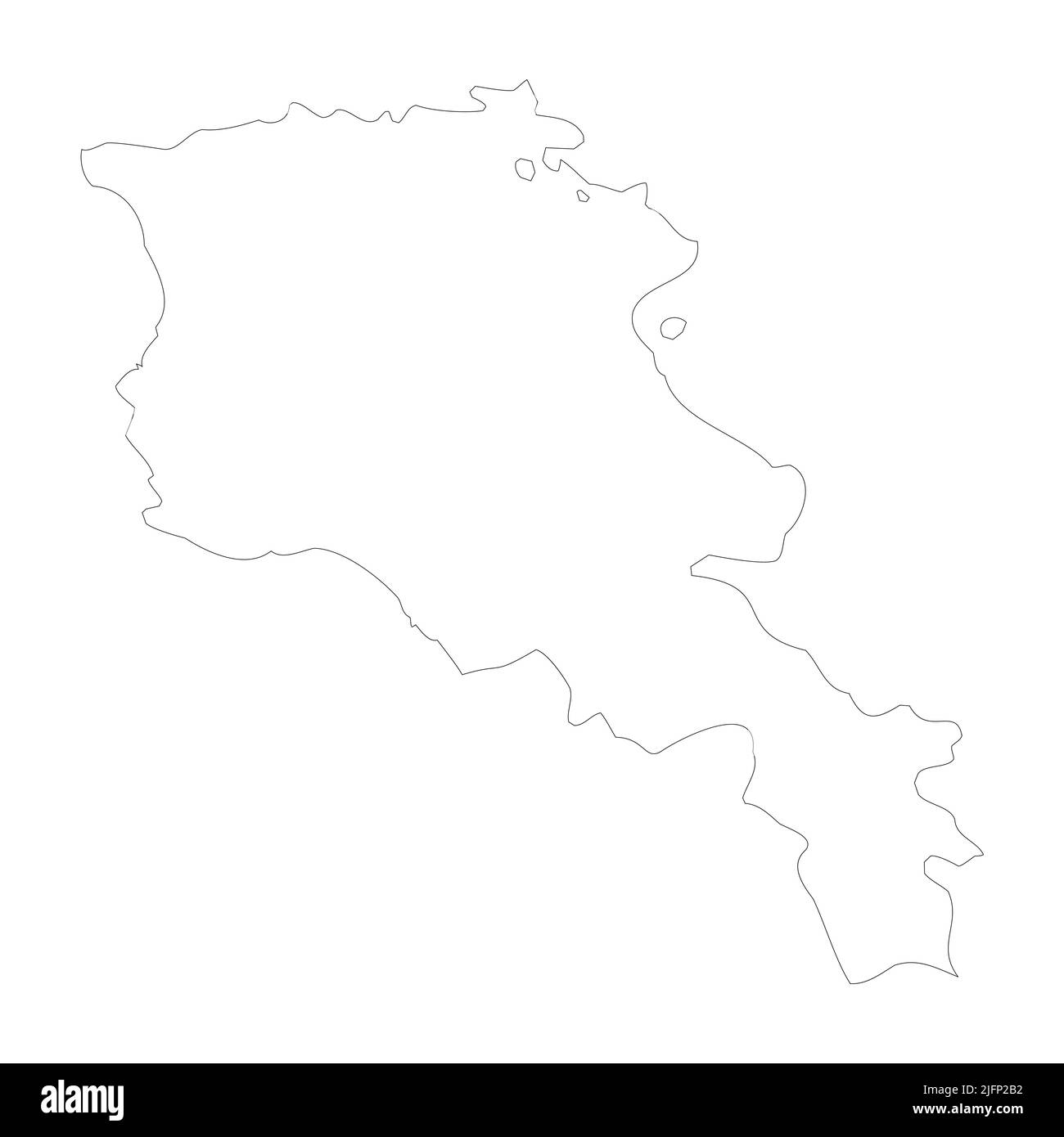 Armenia vector country map outline Stock Vector Image & Art - Alamy