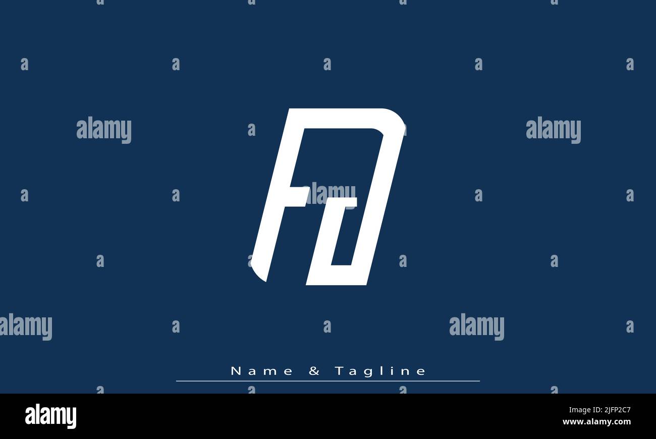 Alphabet letters Initials Monogram logo FJ , JF Stock Vector Image ...