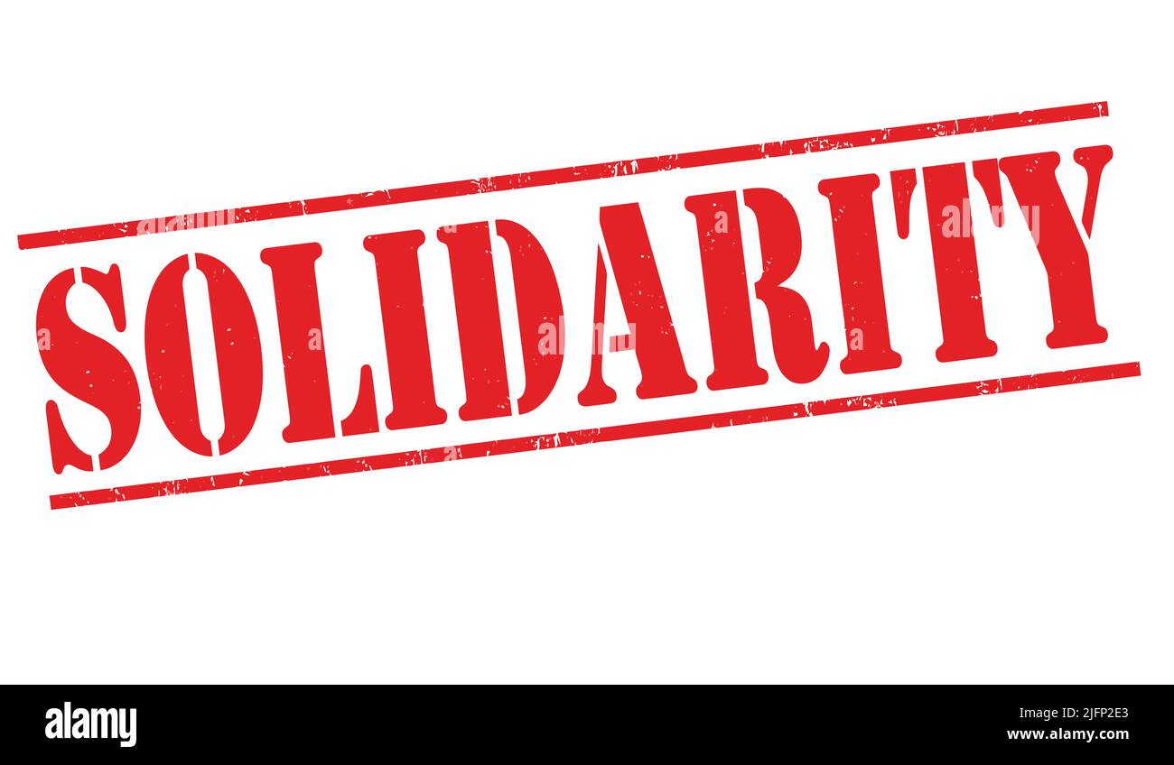 Solidarity grunge rubber stamp on white background, vector illustration ...