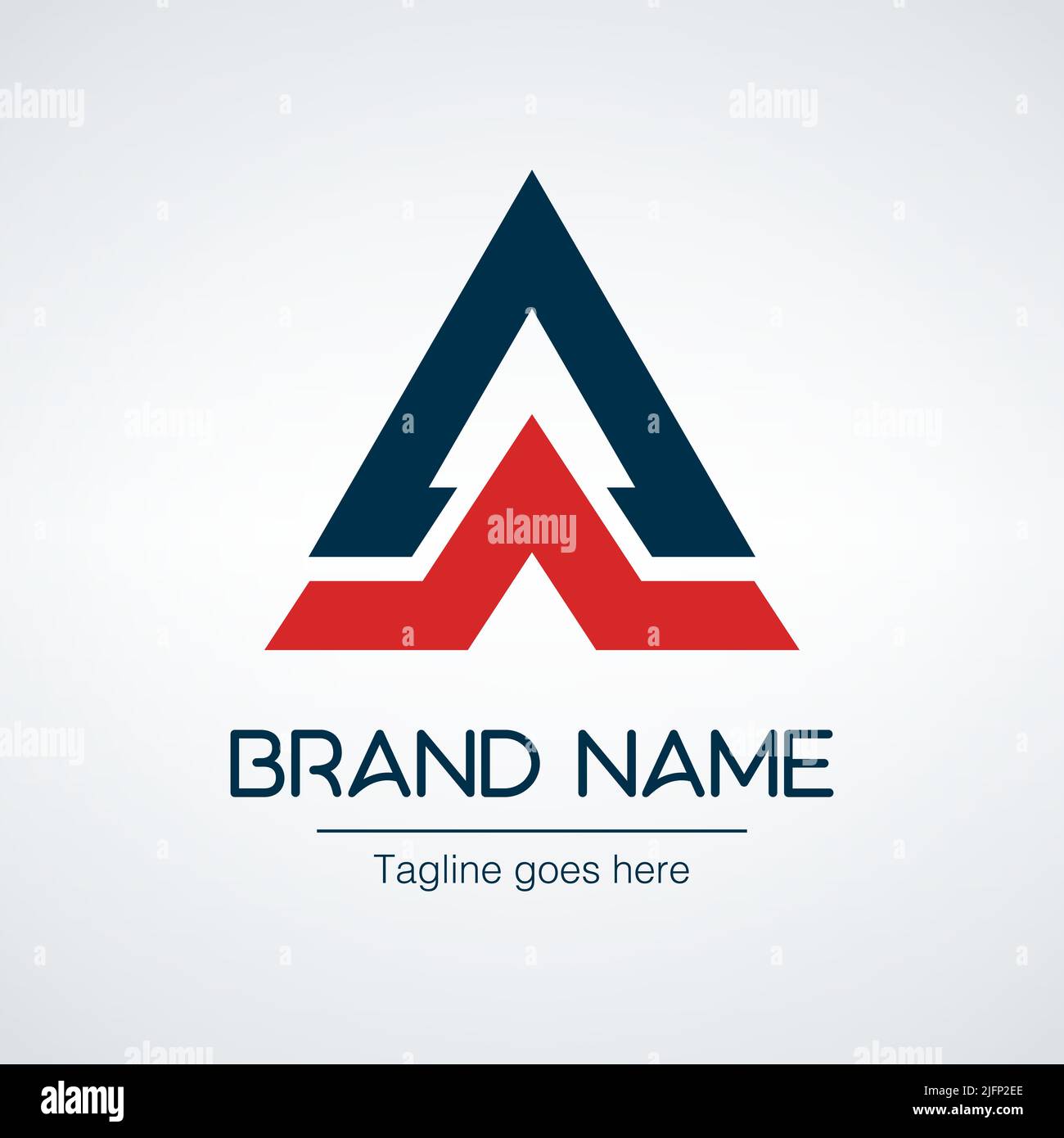 Triangle letter A logo Template. Corporate letters. Stock vector ...