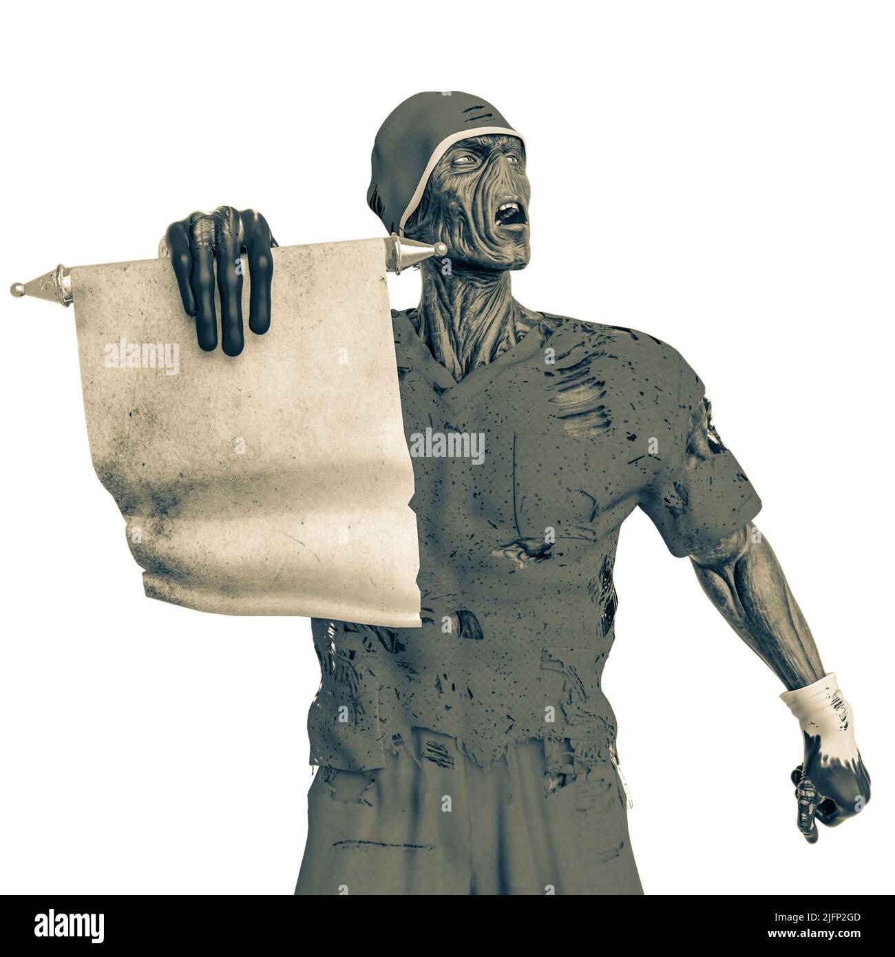 zombie talking. This infected monster in clipping path is very useful ...