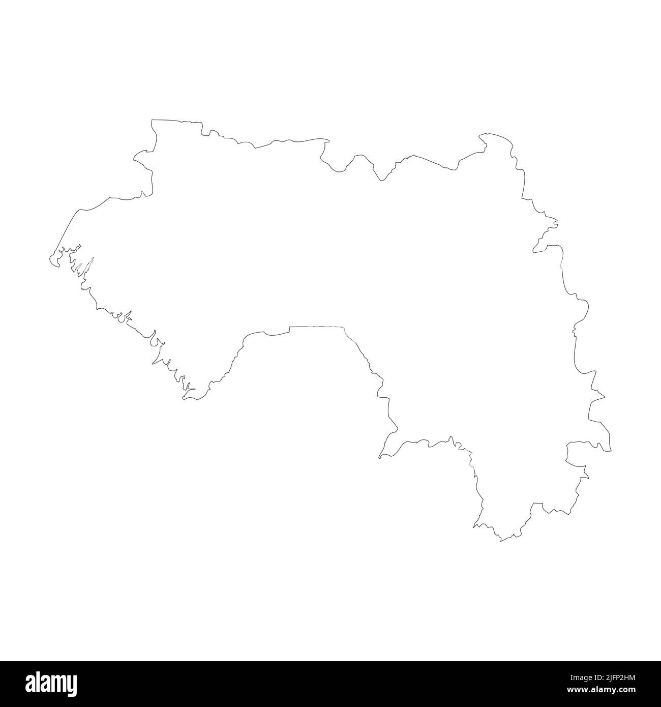 Guinea vector country map outline Stock Vector Image & Art - Alamy