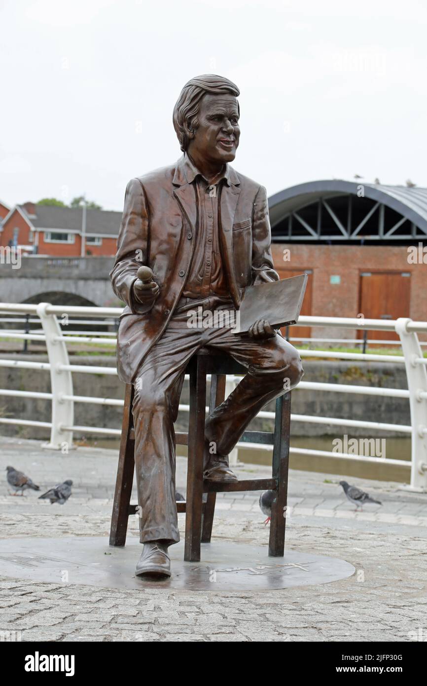 Statue of famous BBC broadcaster Terry Wogan in his hometown of ...