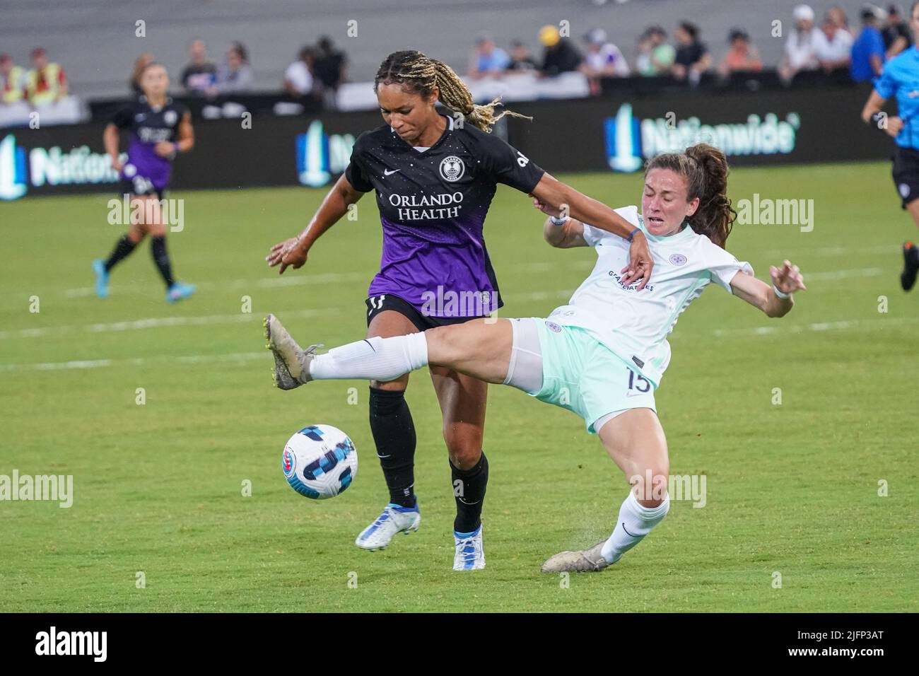 Orlando, Florida, USA, April 16, 2022, Racing Louisville defender Julia ...