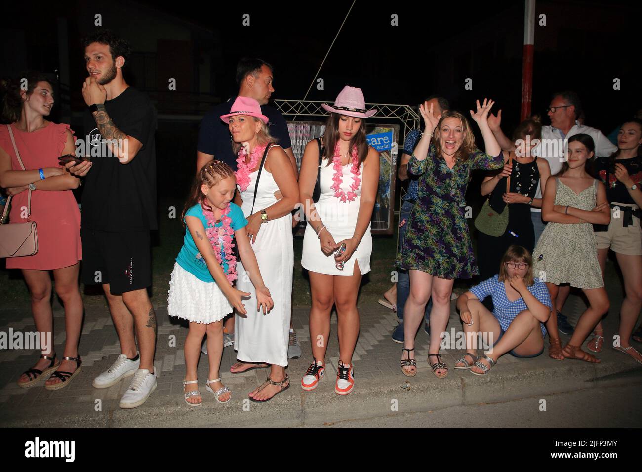 Bellaria Igea Marina, Rimini, Italy - July 02, 2022 :Seen tourists with ...