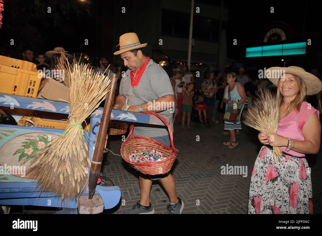 Bellaria Igea Marina, Rimini, Italy - July 02, 2022 :Seen artists with ...