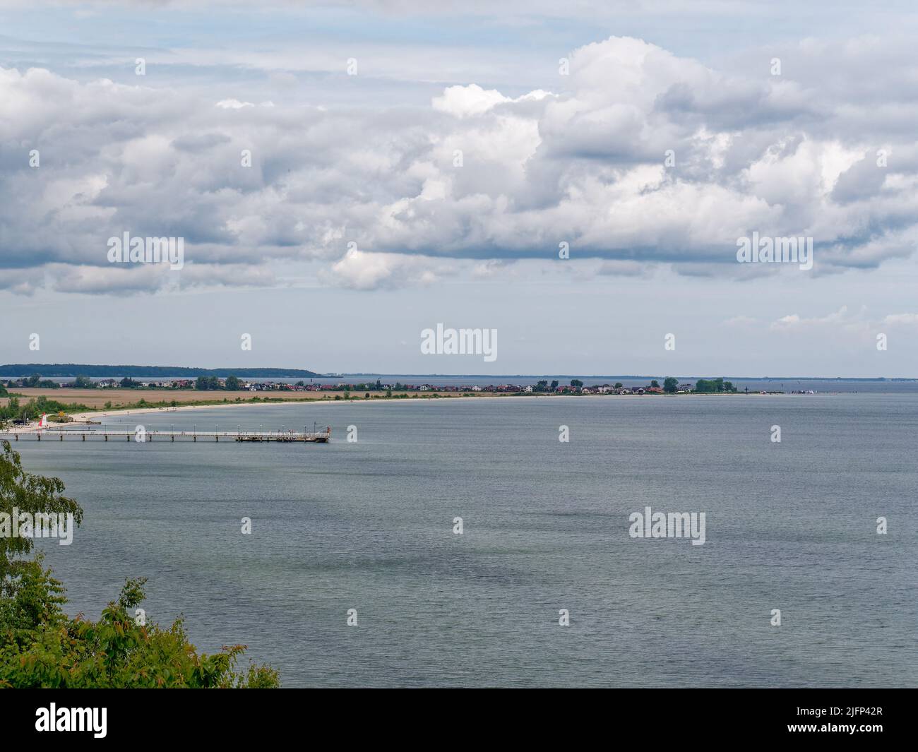 Sea view from a cliff Stock Photo - Alamy