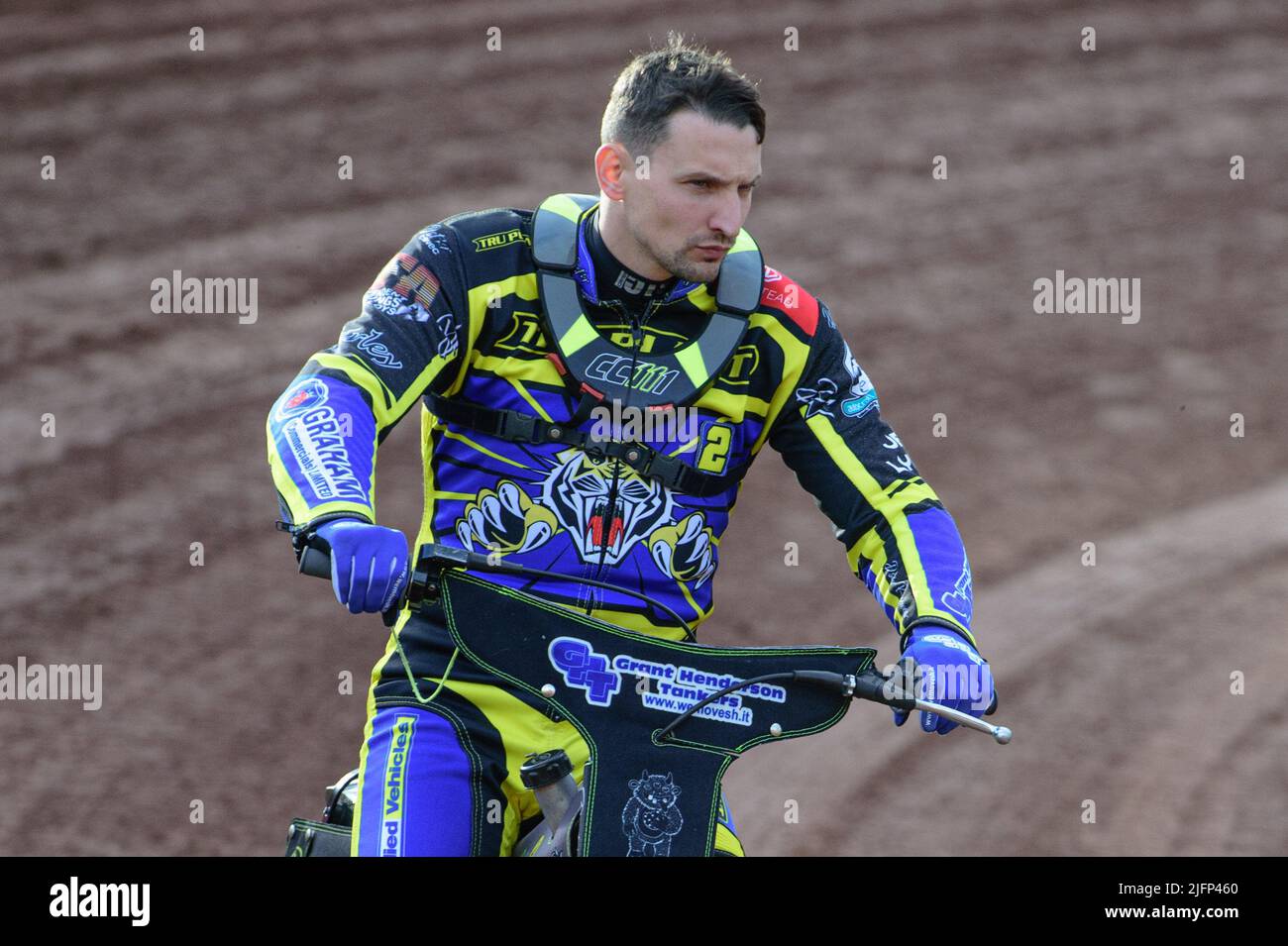 MANCHESTER, UK. JUL 5TH Craig Cook on the parade lap during the SGB ...