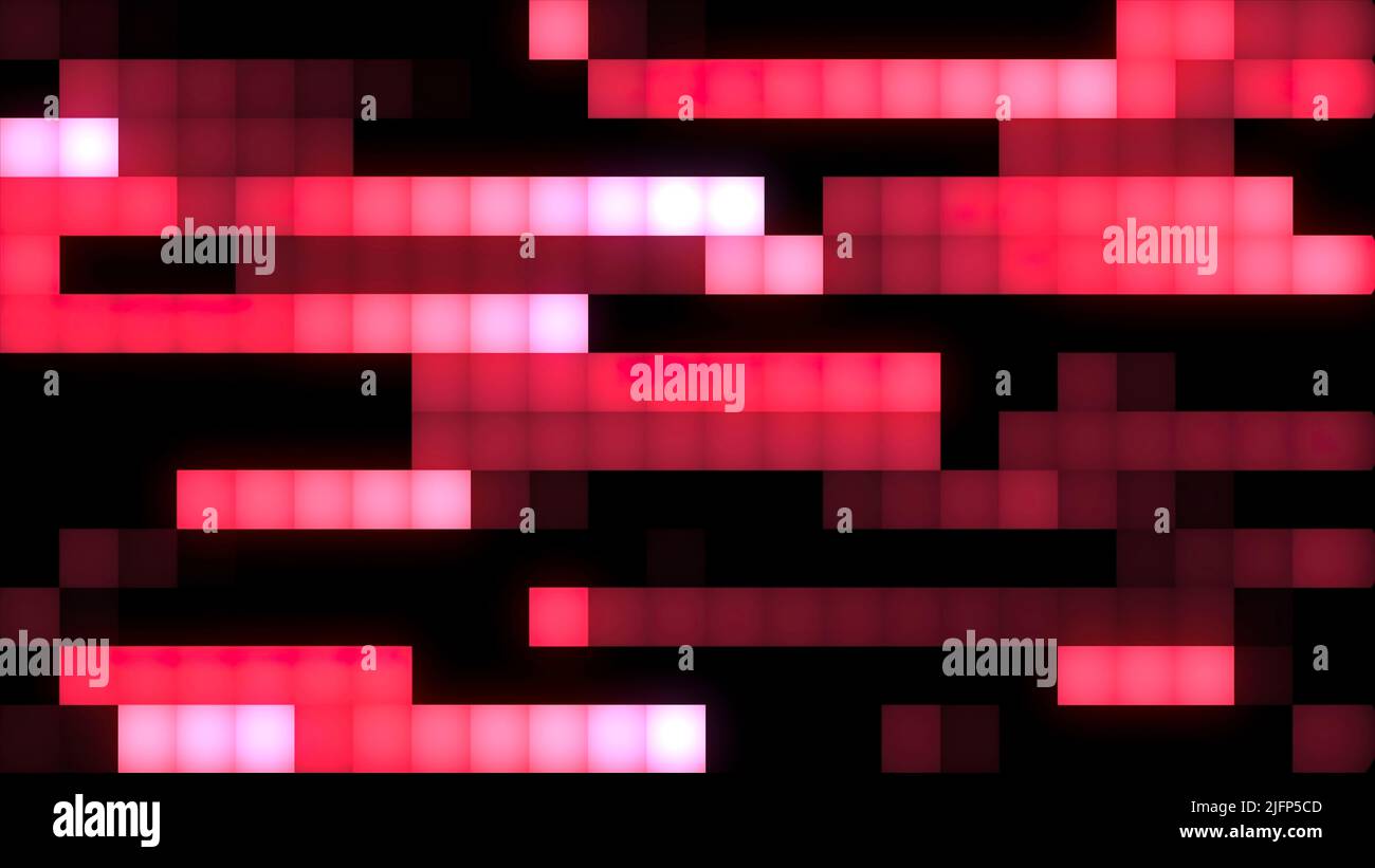 Pixel lines move horizontally. Motion. Retro animation with moving ...