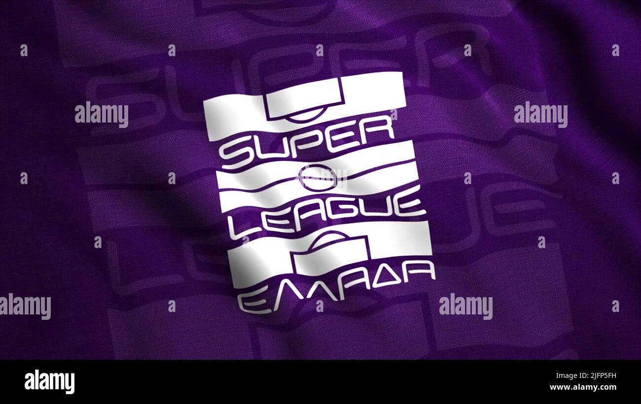 Football League flag design. Motion. Animation with beautiful waving ...