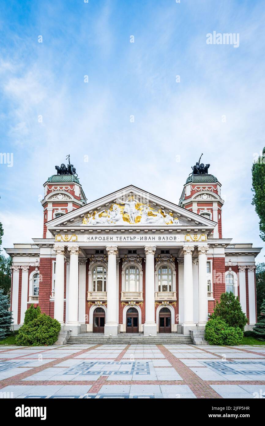 Sofia, Bulgaria - July 2022: Ivan Vazov National Theatre in Sofia ...