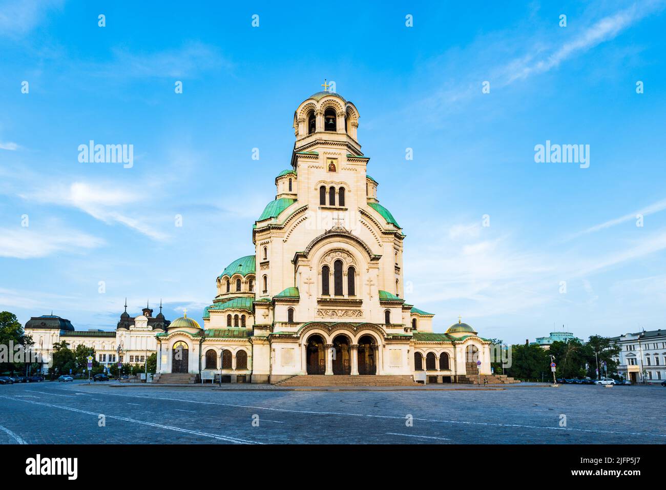 Alexander Nevsky Cathedral in Sofia, Bulgaria. The Orthodox church is ...