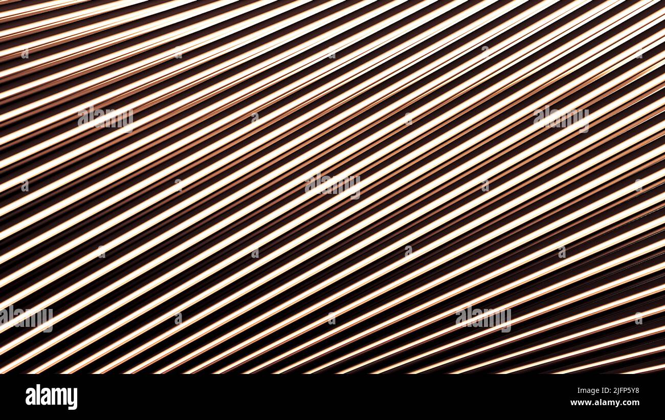 Background of diagonal 3d lines on surface. Motion. Diagonal lines move ...