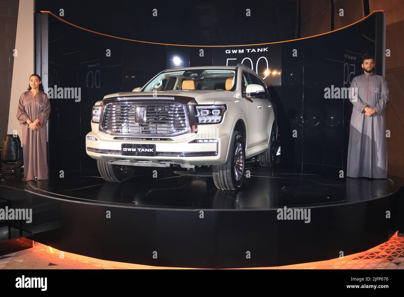 Riyadh, Saudi Arabia. 3rd July, 2022. A "Tank 500" off-road vehicle is ...