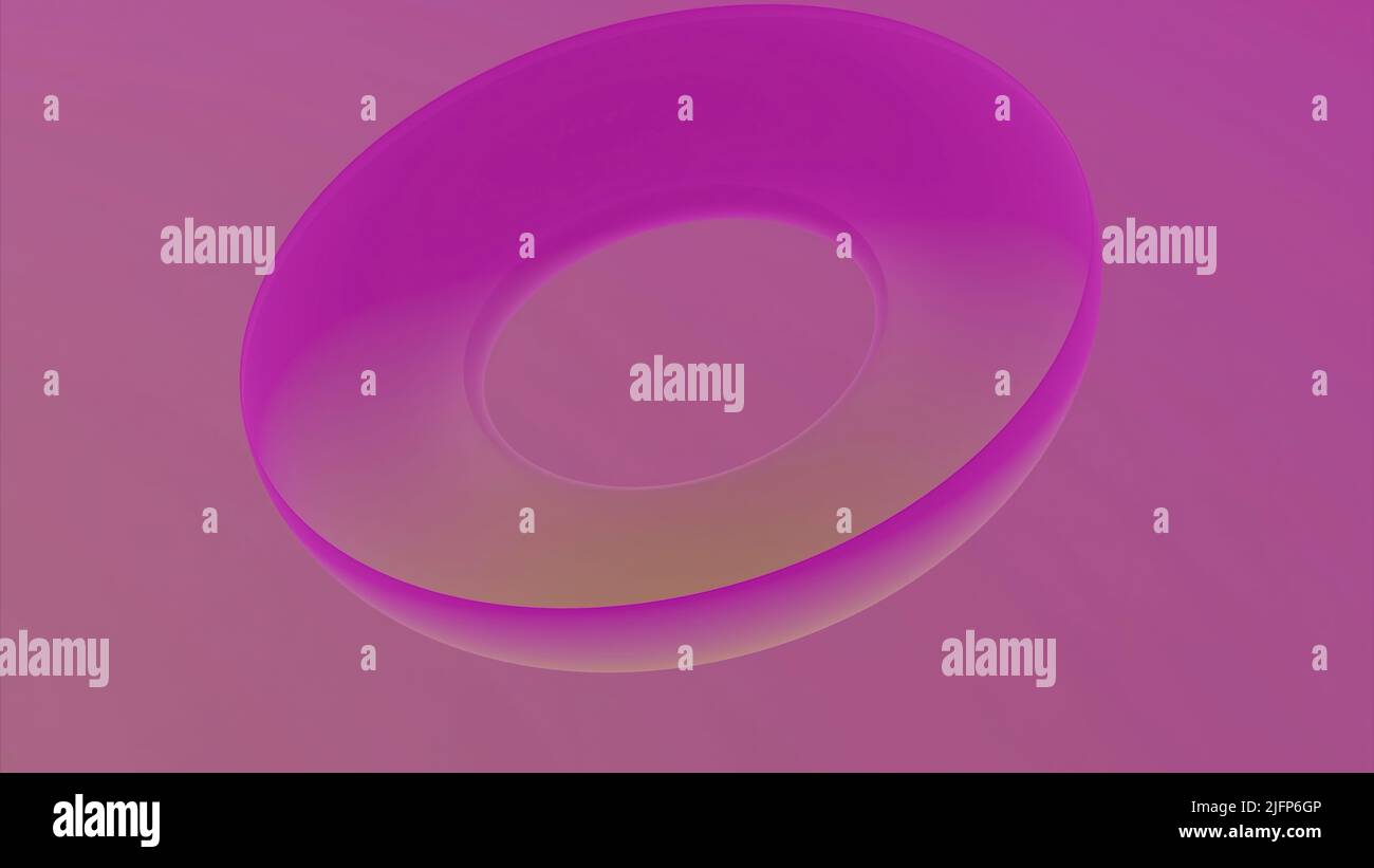 Visual illusion with circle. Design. Looped animation of spinning 3d ...