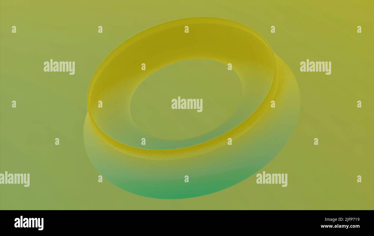 Visual illusion with circle. Design. Looped animation of spinning 3d ...