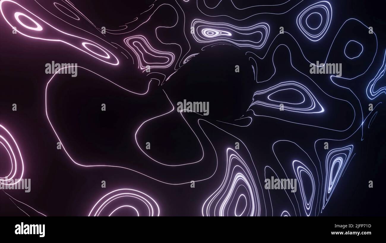 Curved line from moving energy pattern. Design. Curved flow with oval ...