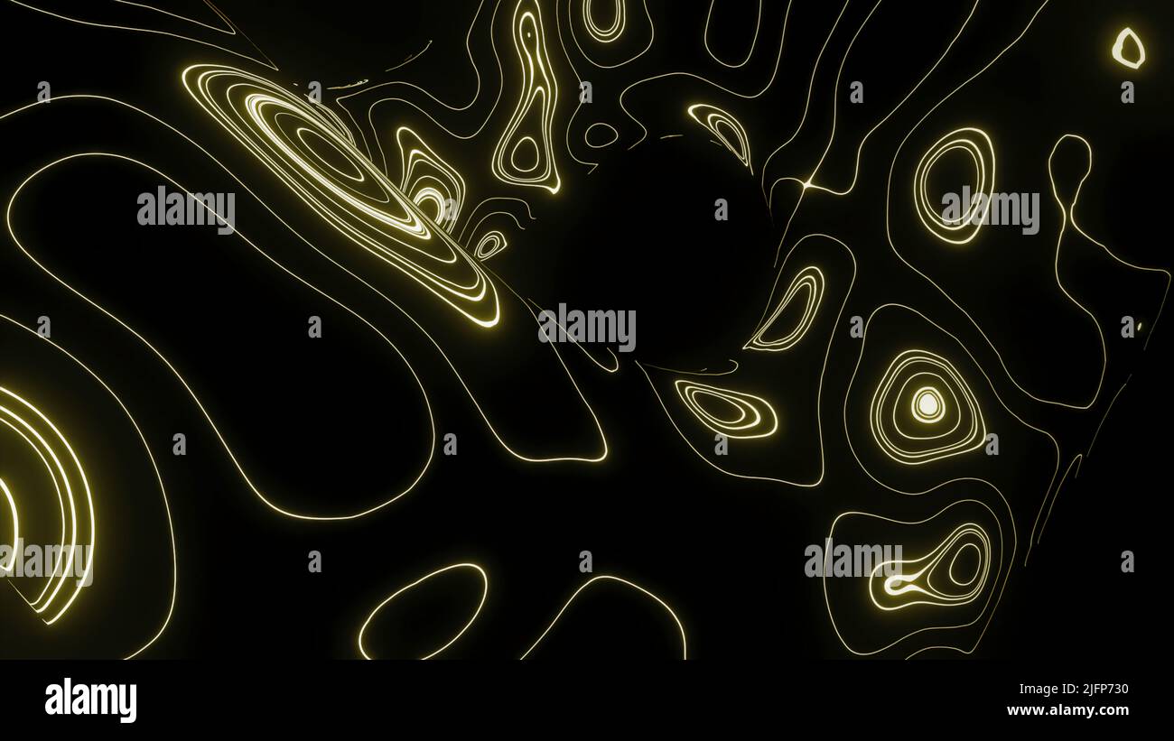 Curved line from moving energy pattern. Design. Curved flow with oval ...