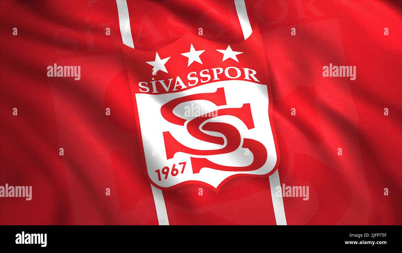 Emblem of Turkish football club. Motion. Animation of football club ...