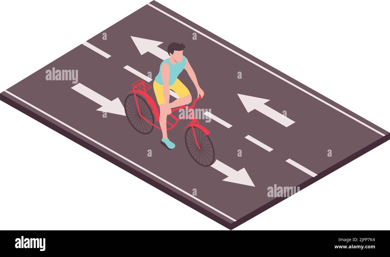 Bicycle moving road arrow symbol Stock Vector Images - Alamy