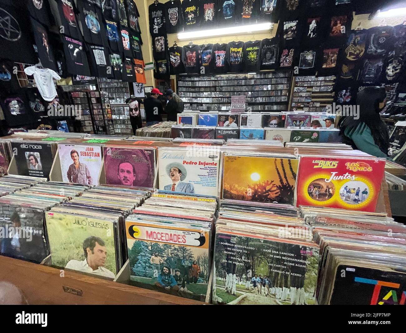 Rock music record store in Victoria de Durango, Durango Mexico. Vinyl ...