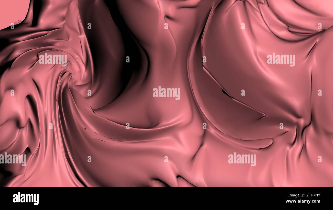 Moving 3d texture of liquid. Motion. Dense liquid randomly move in ...