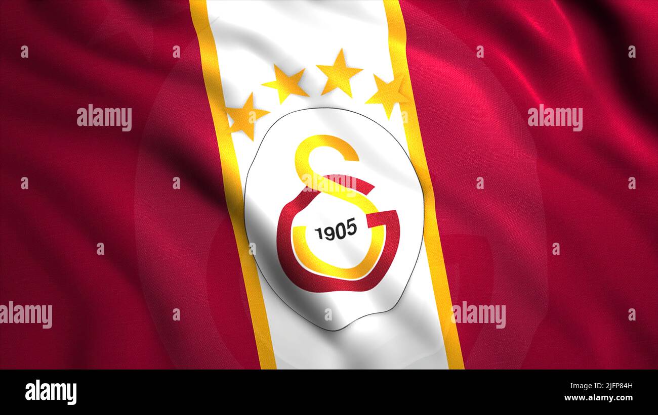 Emblem of Turkish football club. Motion. Animation of football club ...