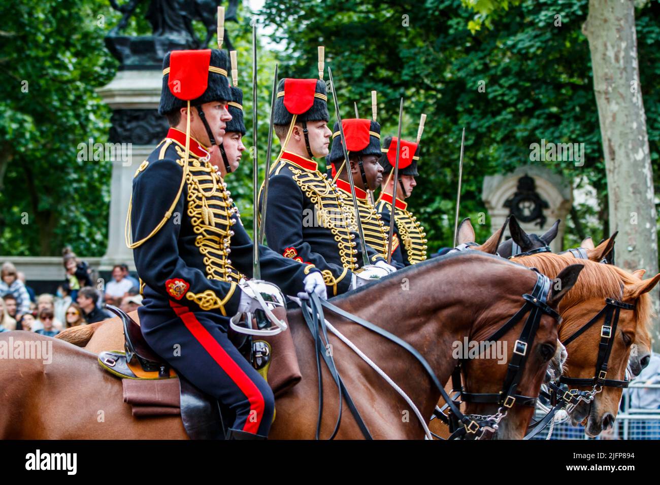 The King’s Troop, Royal Horse Artillery at Trooping the Colour, Colonel ...