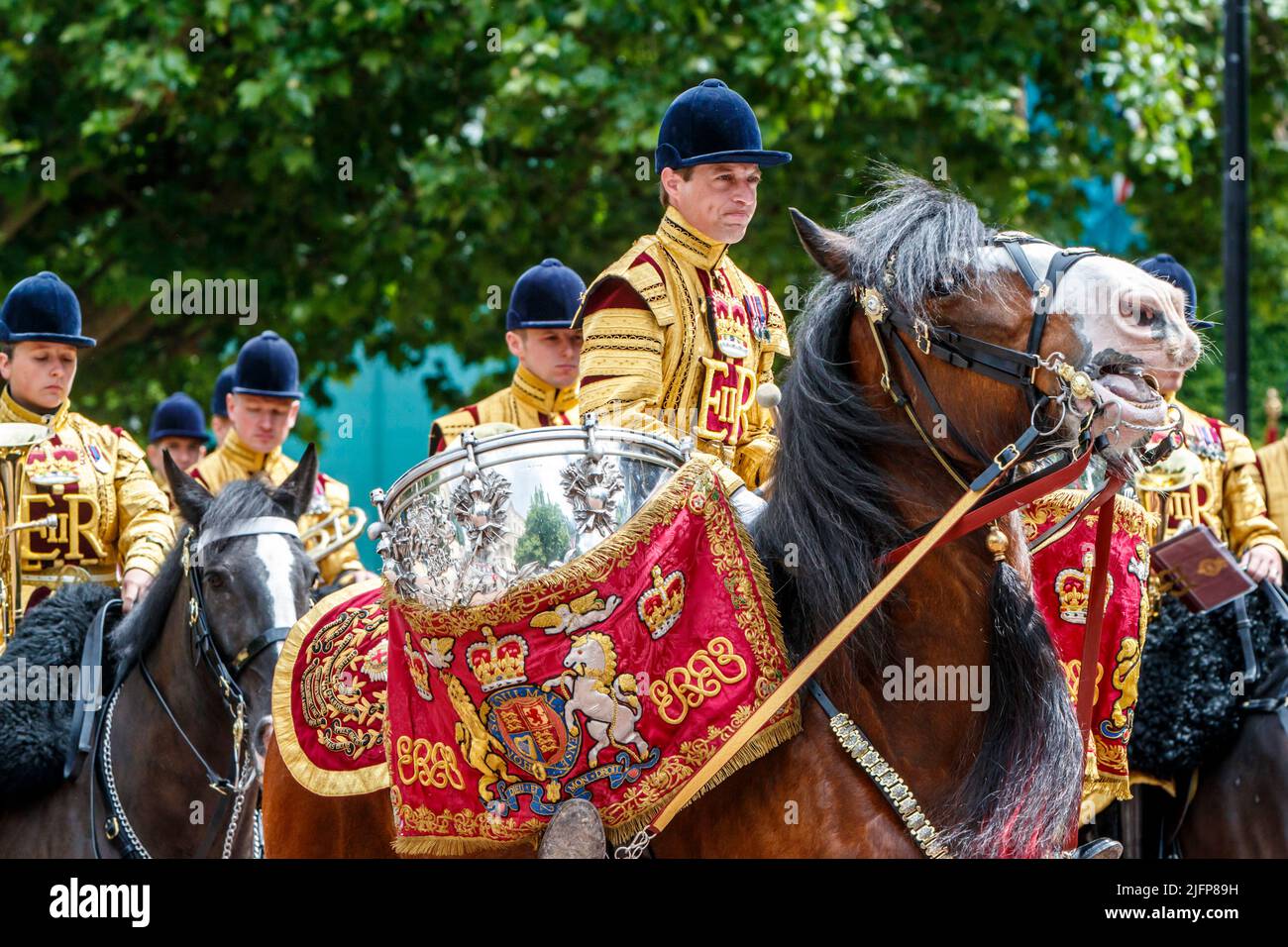 Mounted Band of the Household Cavalry at Trooping the Colour, Colonel’s ...