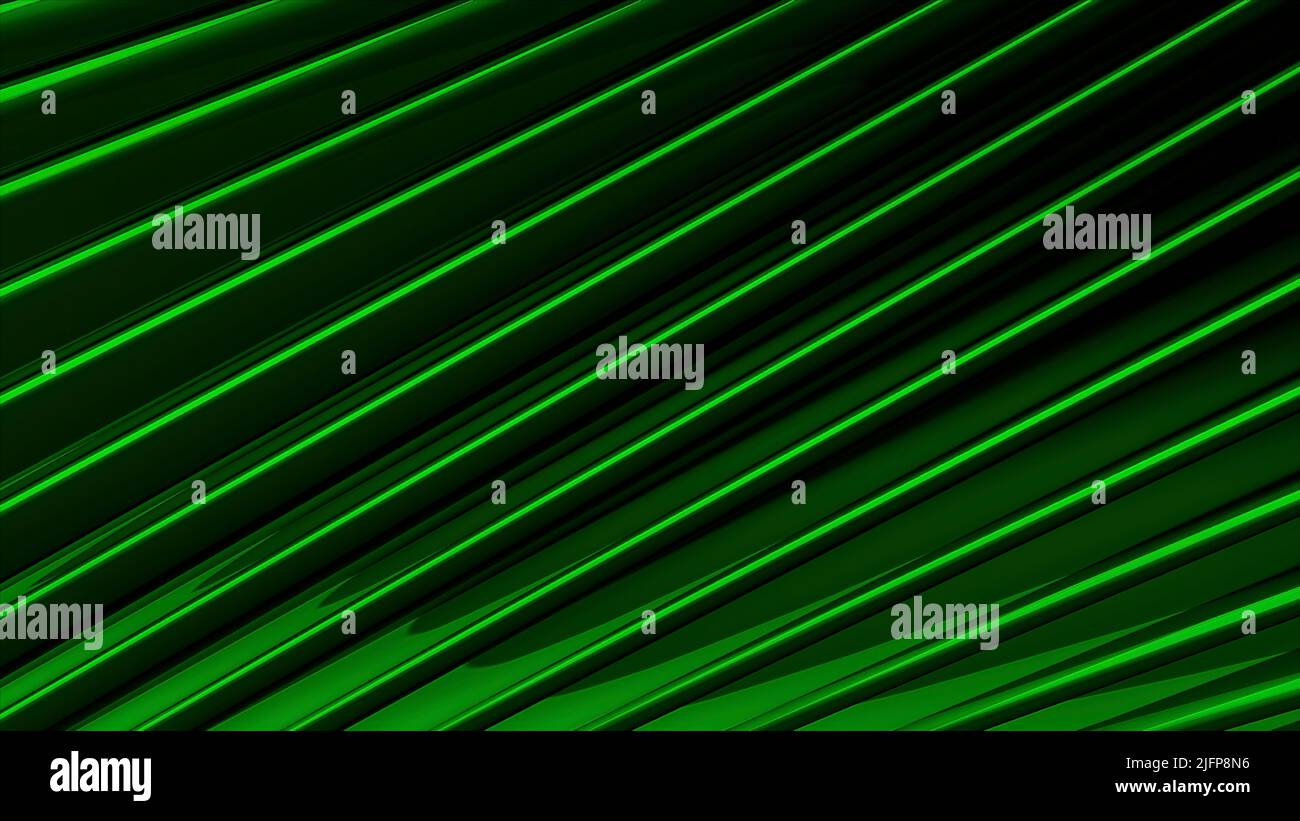 Green lines in abstraction.Motion.Bright lines of green color merge in ...