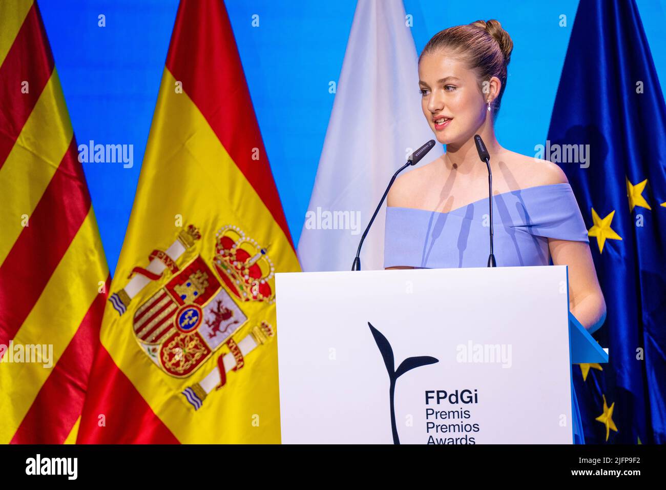 Barcelona, Spain - 4 Jul 2022, Crown Princess Leonor of Spain attending ...