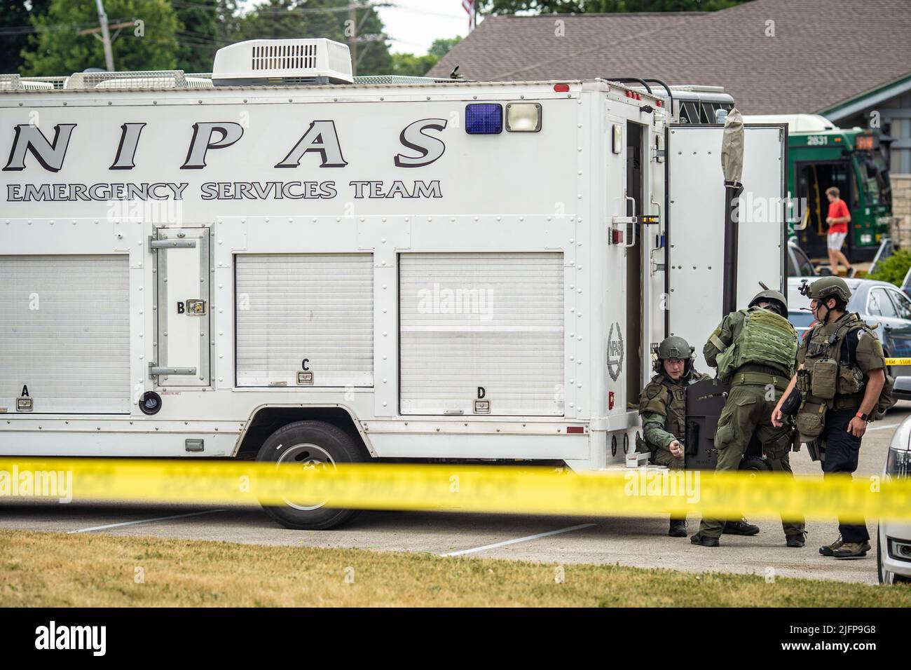 Highland Park, Illinois, USA. 4th July, 2022. NIPAS (Northern Illinois ...