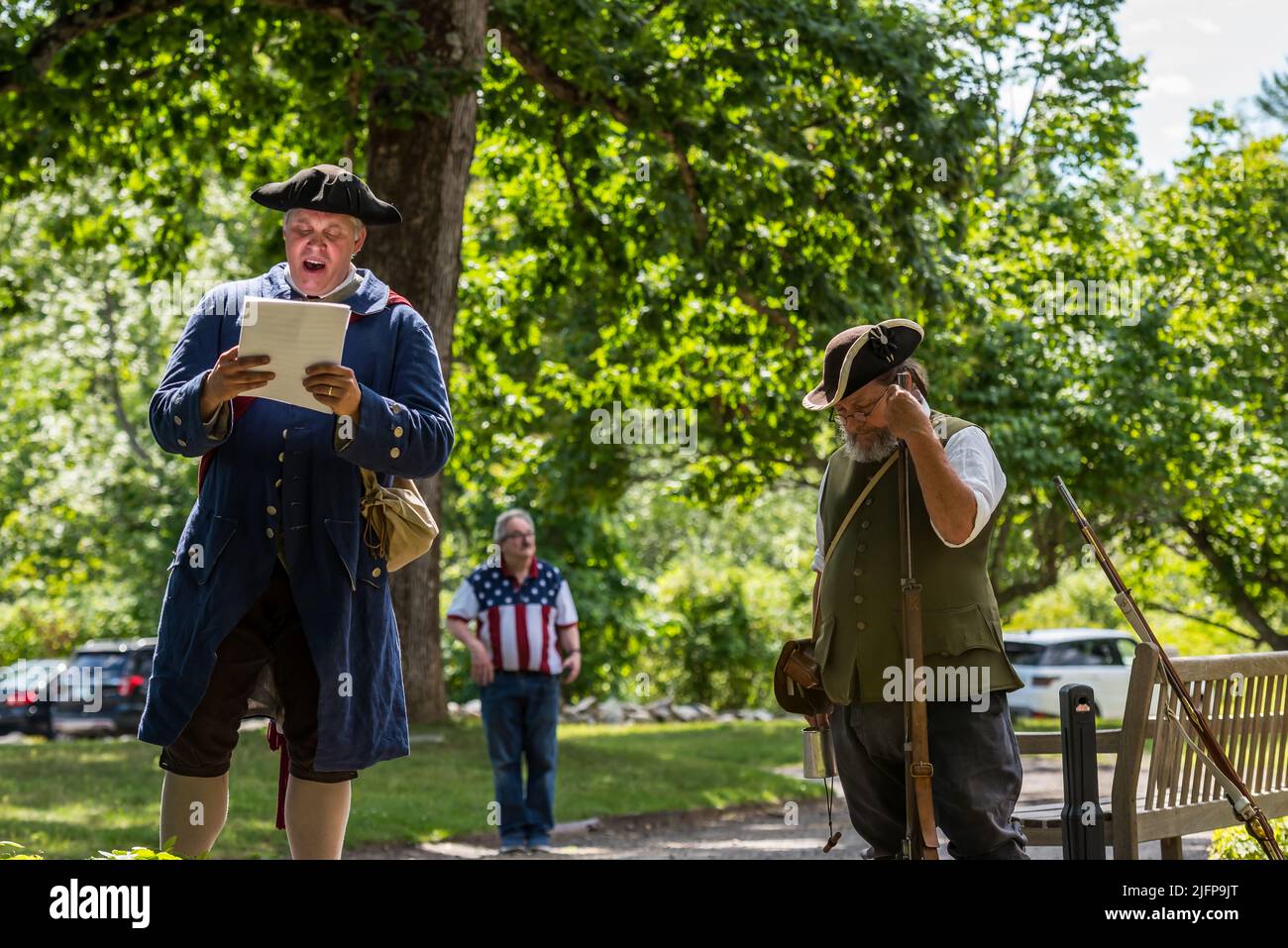 Reading the Declaration of Independence at Longfellow's Wayside Inn in ...