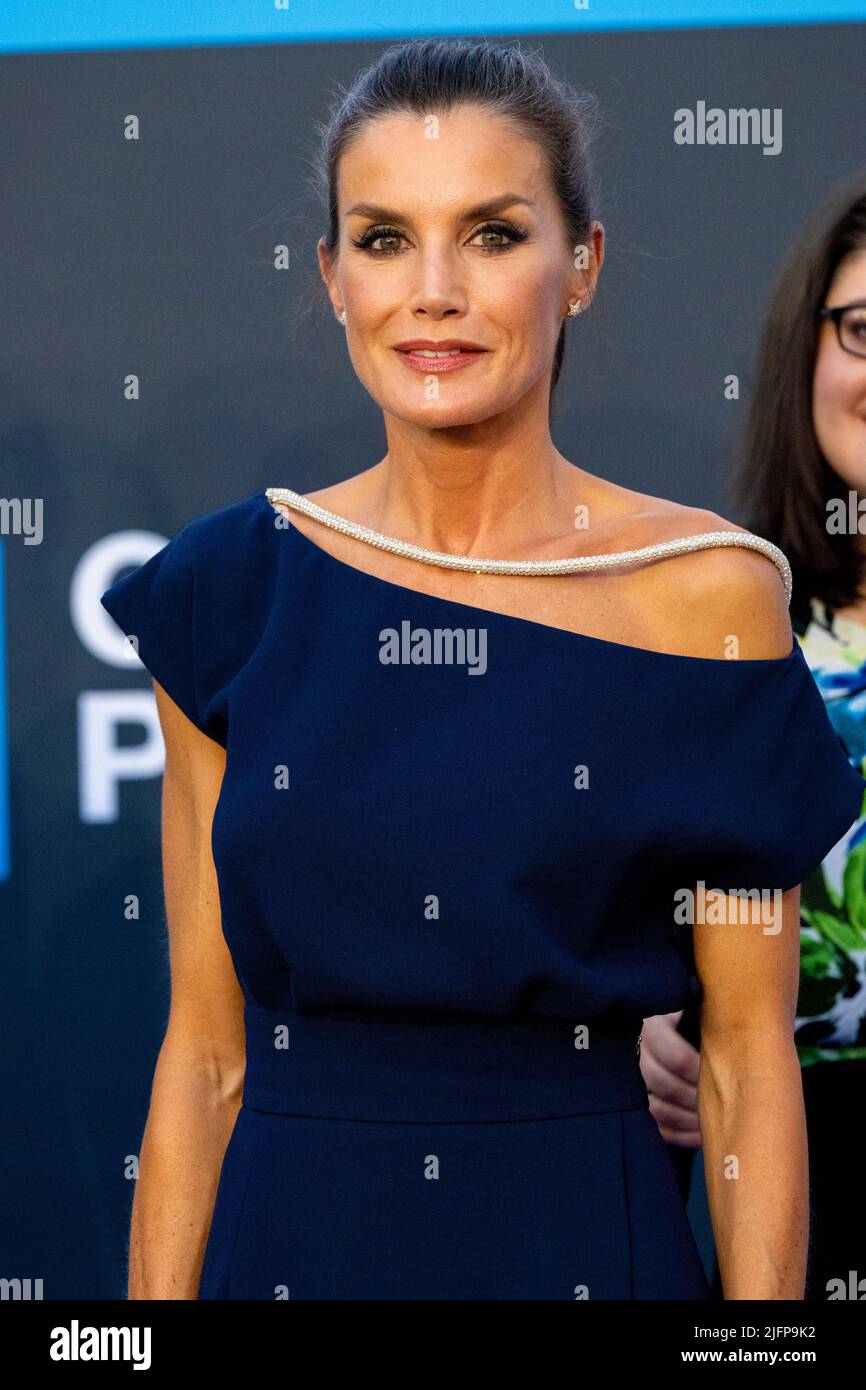 Barcelona, Spain - 4 Jul 2022, Queen Letizia of Spain attending 2022 ...