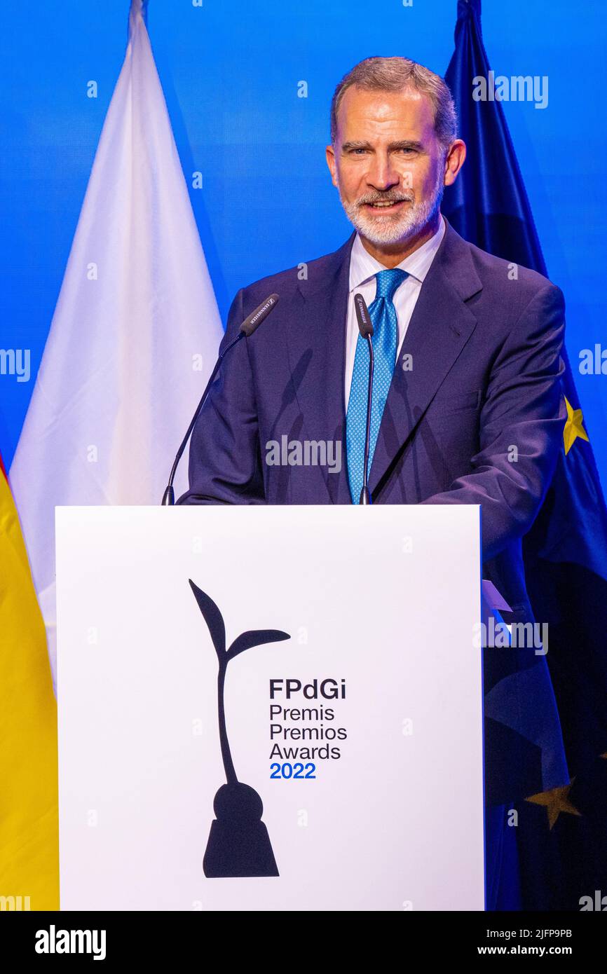 Barcelona, Spain - 4 Jul 2022, King Felipe VI of Spain attending 2022 ...